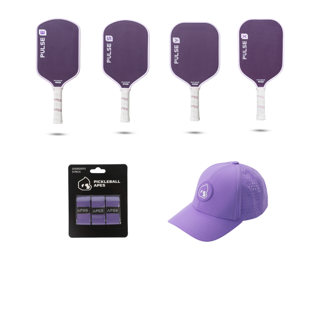 Pulse Bundle (Pulse + Purple Hat + Purple Overgips) – PickleballApes